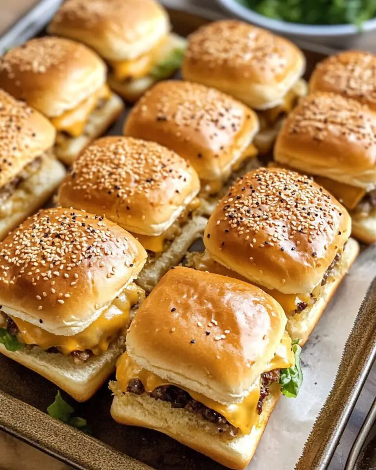 Cheeseburger Sliders - Aurora Recipe