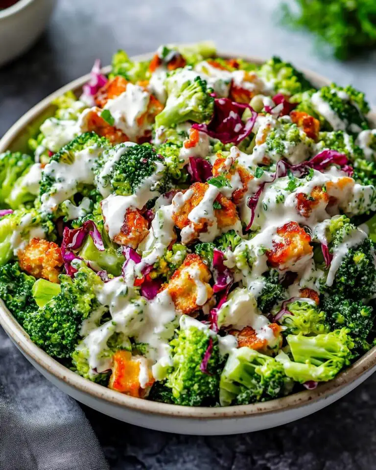 Crunchy Broccoli Salad with Creamy Dressing