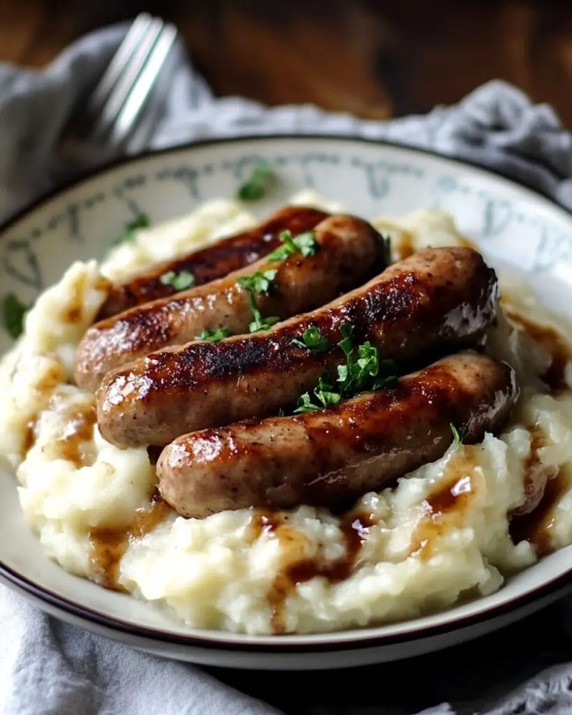 Irish Bangers and Colcannon