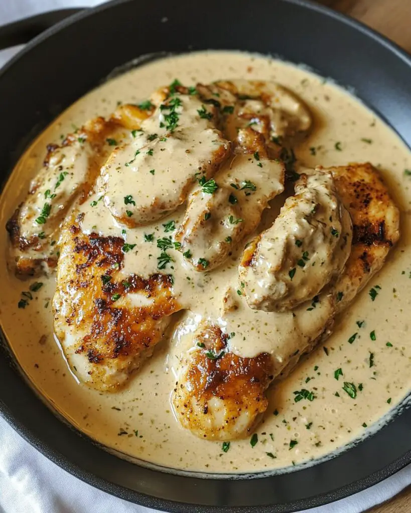 Irish Chicken in Whiskey Cream Sauce