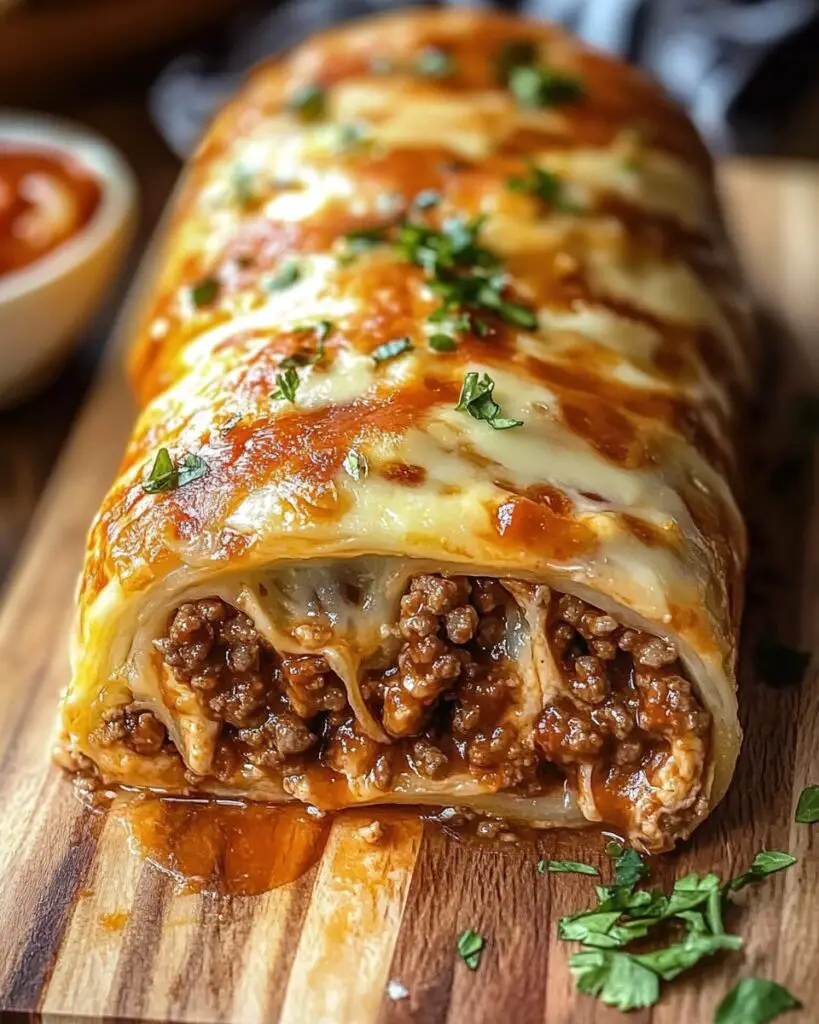 Cheesy Ground Beef Roll-Up
