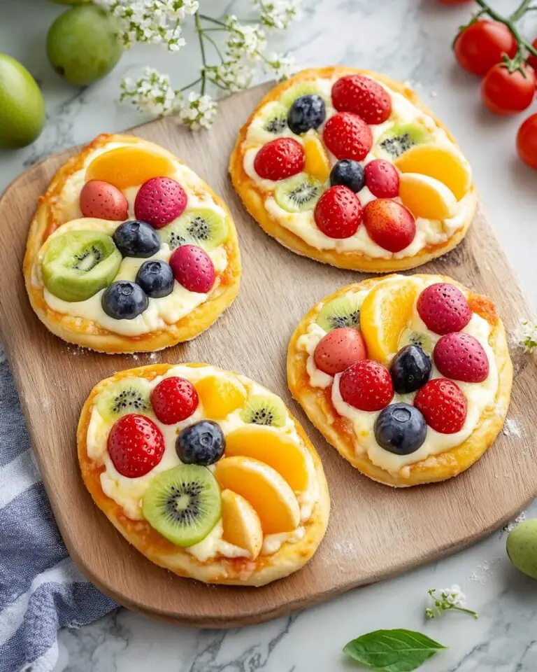 Easter Egg Fruit Pizzas