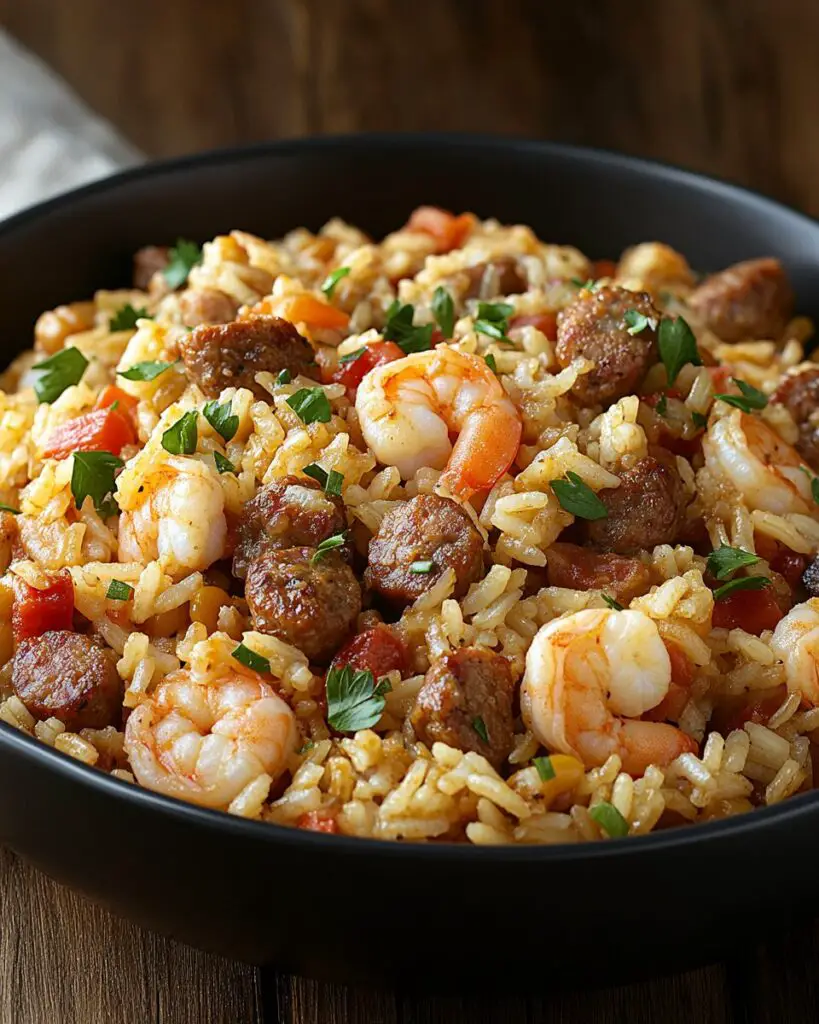 Shrimp and Sausage Dirty Rice