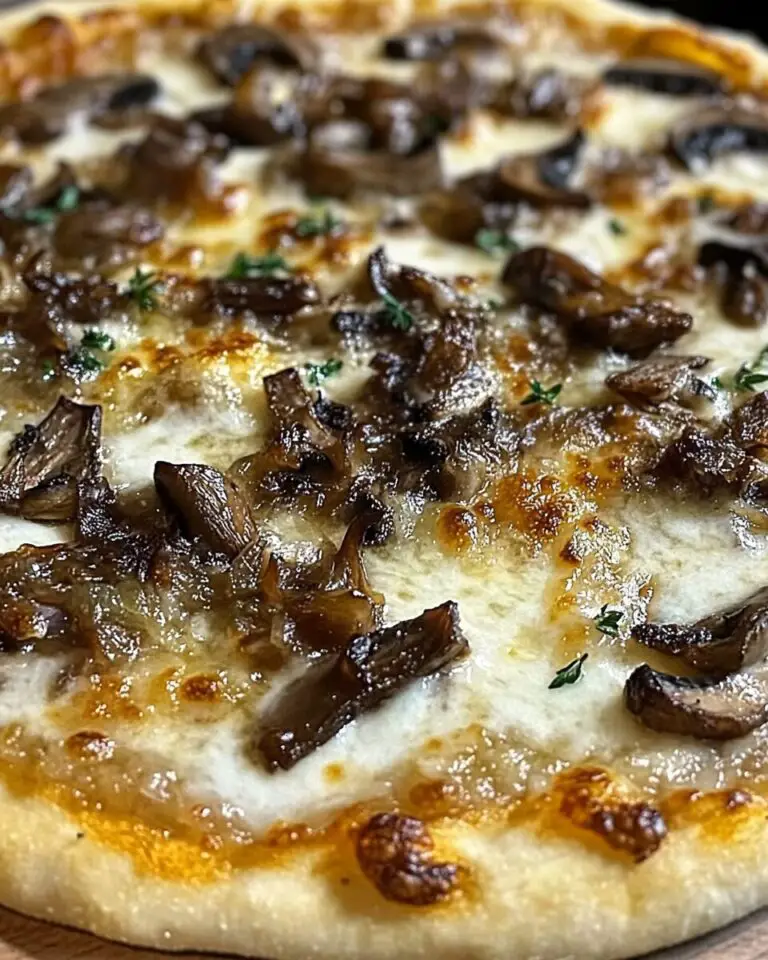 Morel Mushroom and Caramelized Onion Pizza