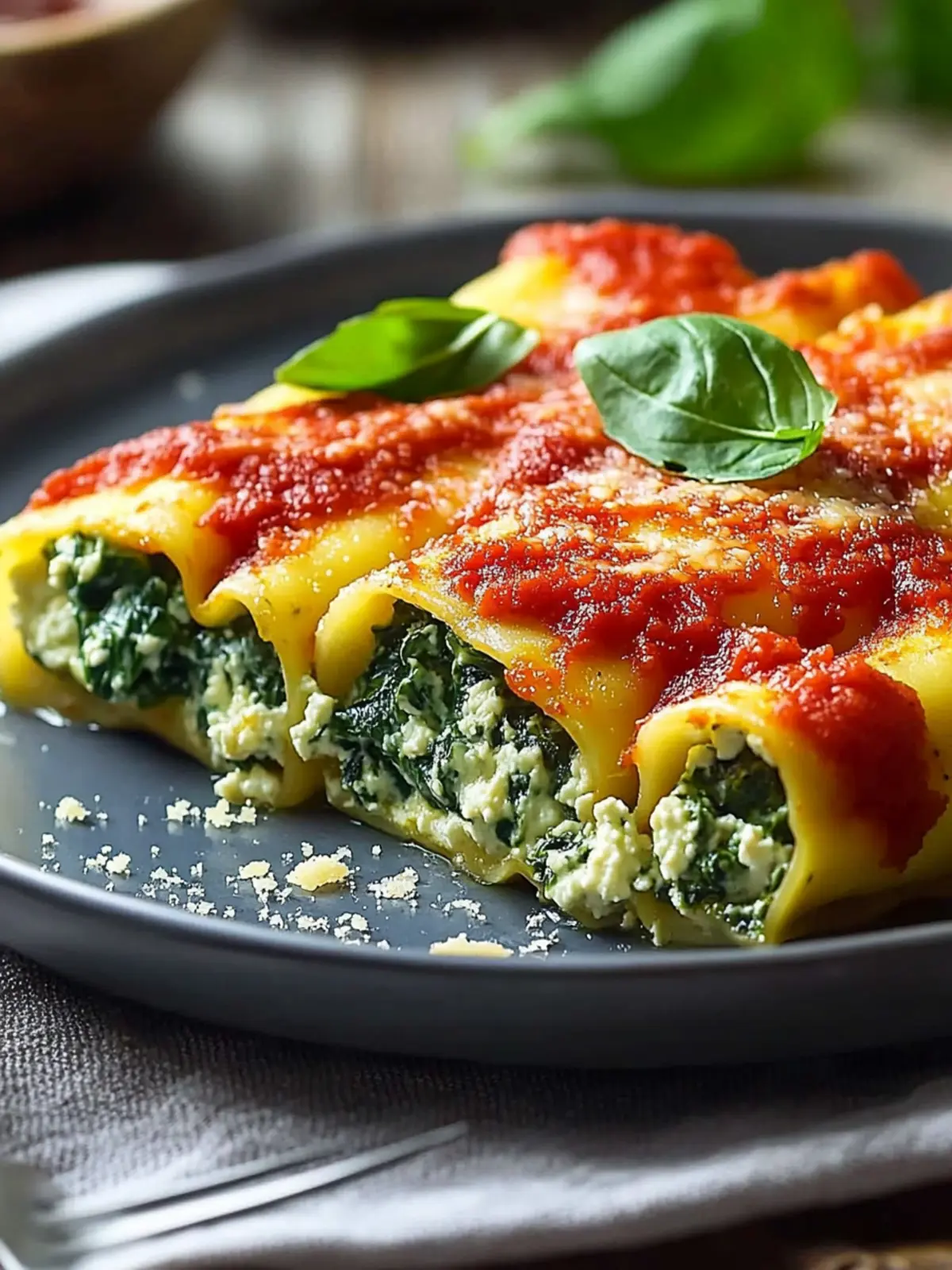 Irresistible Spinach and Ricotta Stuffed Manicotti - Cozy Comfort