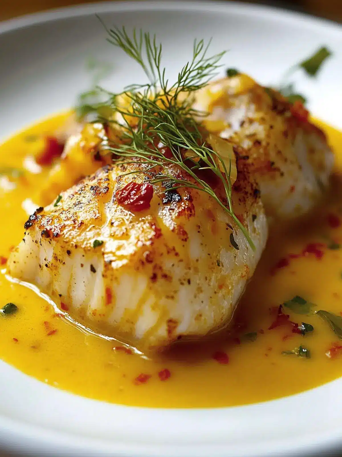 Savor the Sea: Irresistible Spanish Monkfish in Saffron Sauce