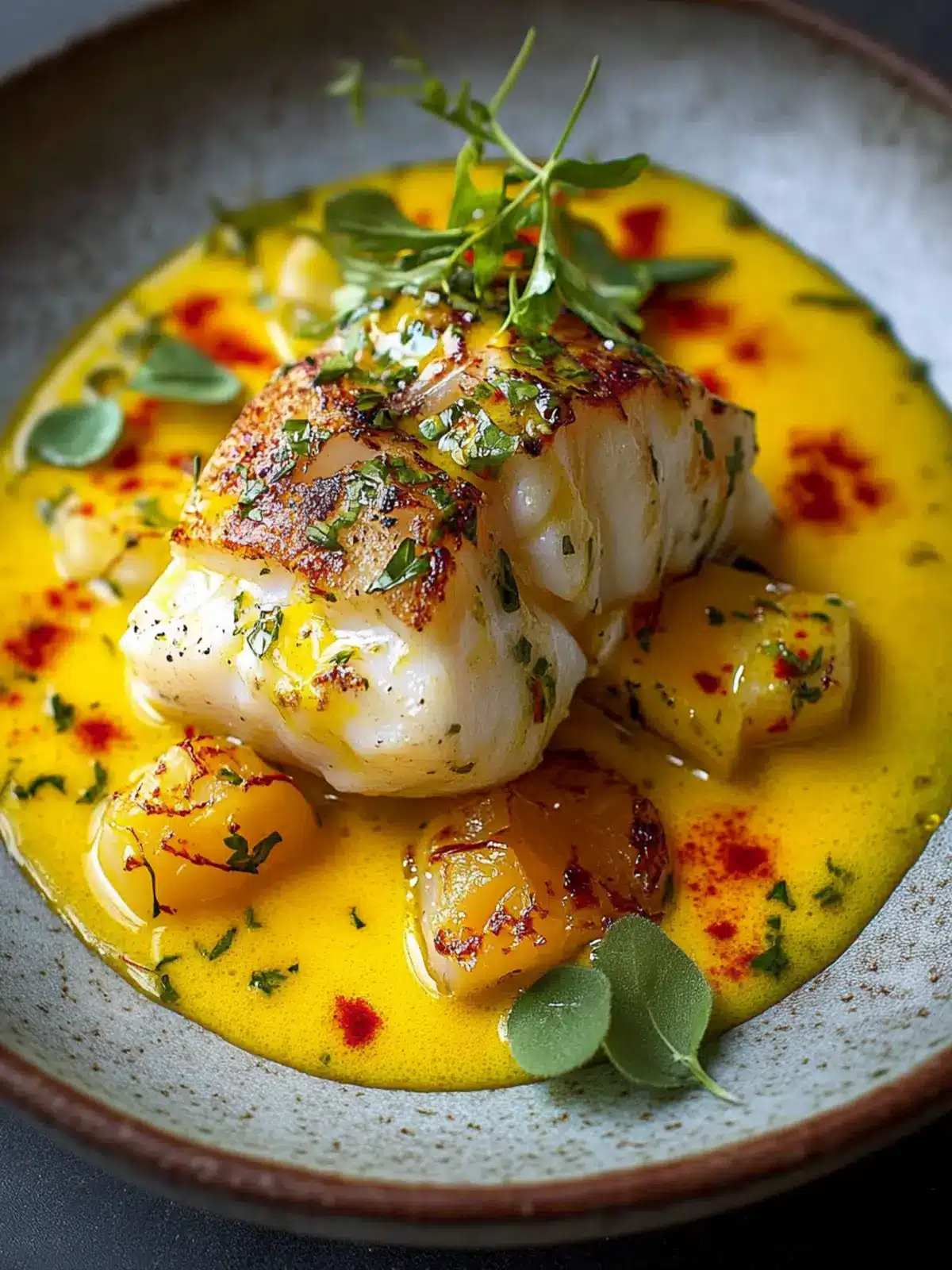 Savor the Sea: Irresistible Spanish Monkfish in Saffron Sauce